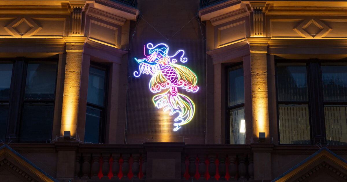 Mermaid Neon Installation by Mixed Media Artist Chila… | Art of London
